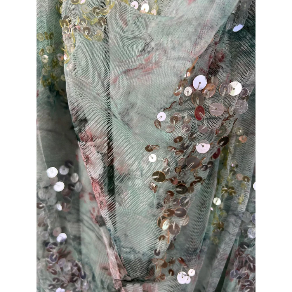 Mac Duggal | Dresses | Mac Duggal Green Embellished Butterfly Sleeve ...